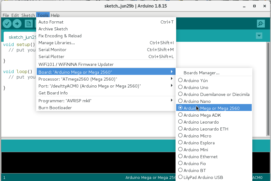 Ahora seleccionamos el puerto USB por el cual se programará el Arduino. Si tenemos una tarjeta ...