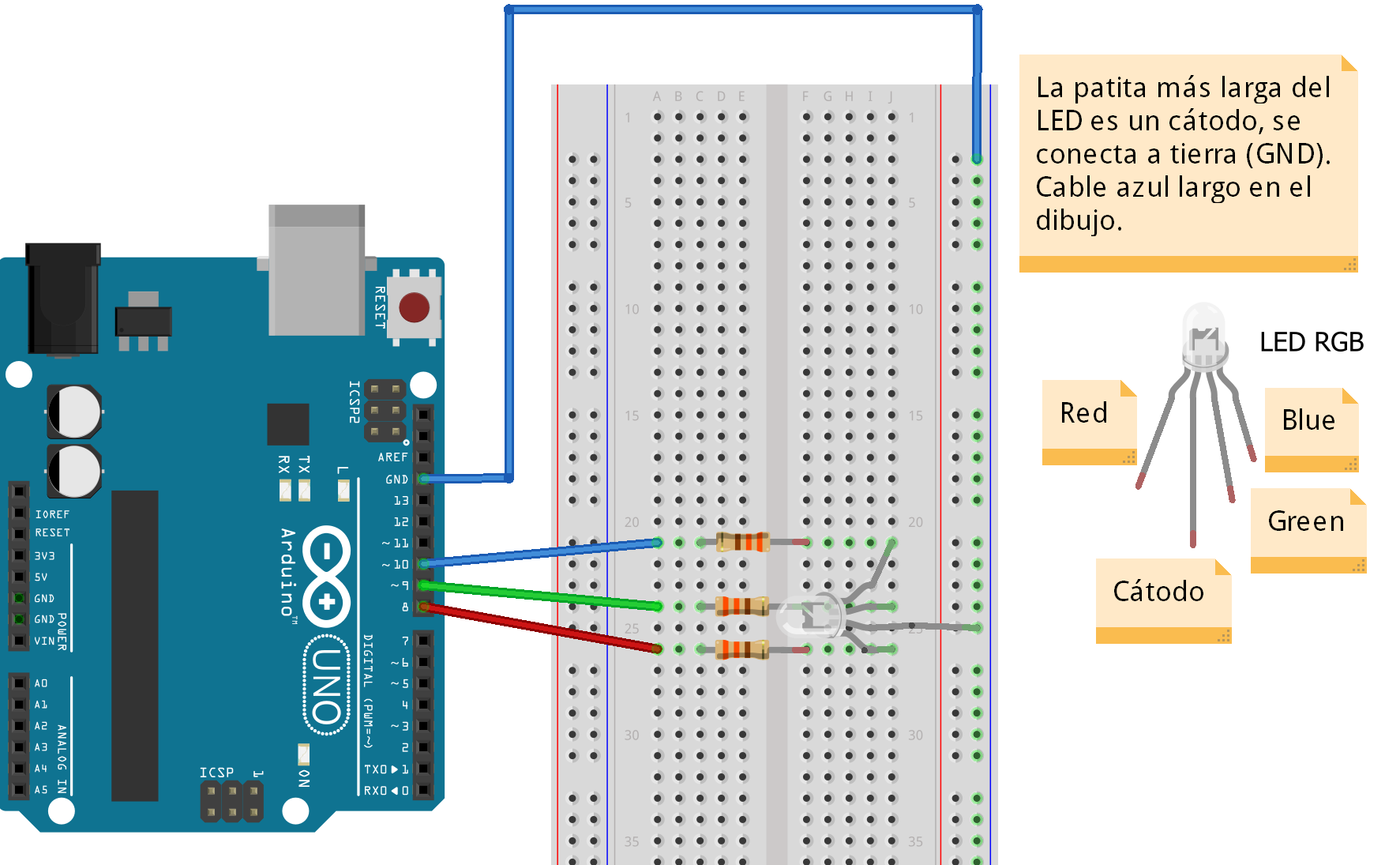 Una vez armado el circuito se puede proceder a la siguiente página ...